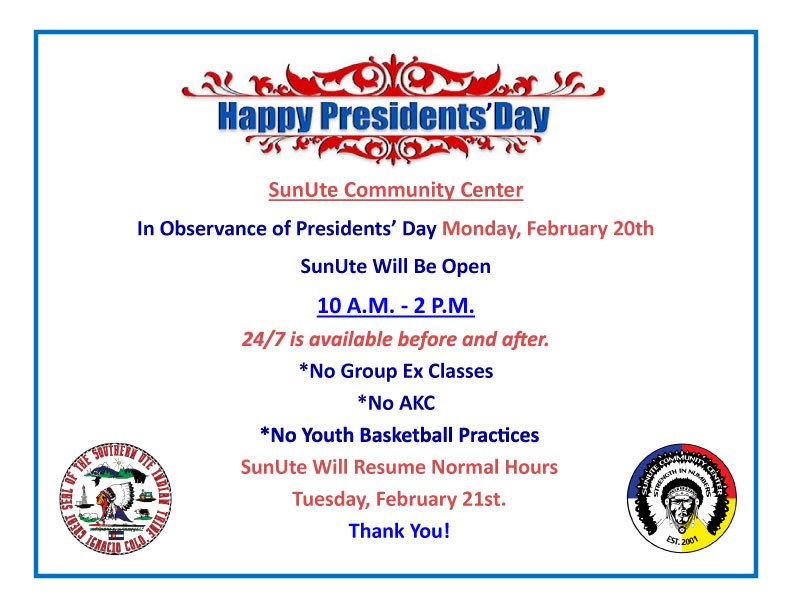 SunUte-Presidents-Day – SunUte Community Center