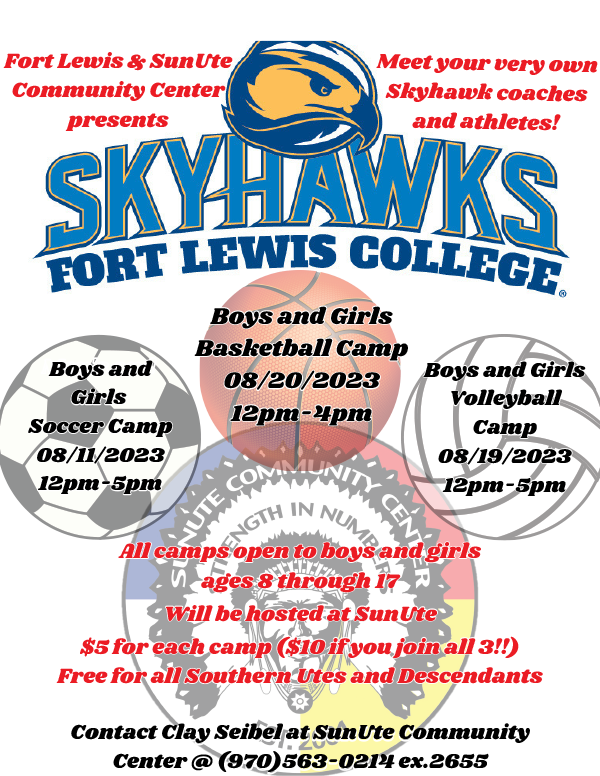 Fort Lewis Camps 2023 – SunUte Community Center
